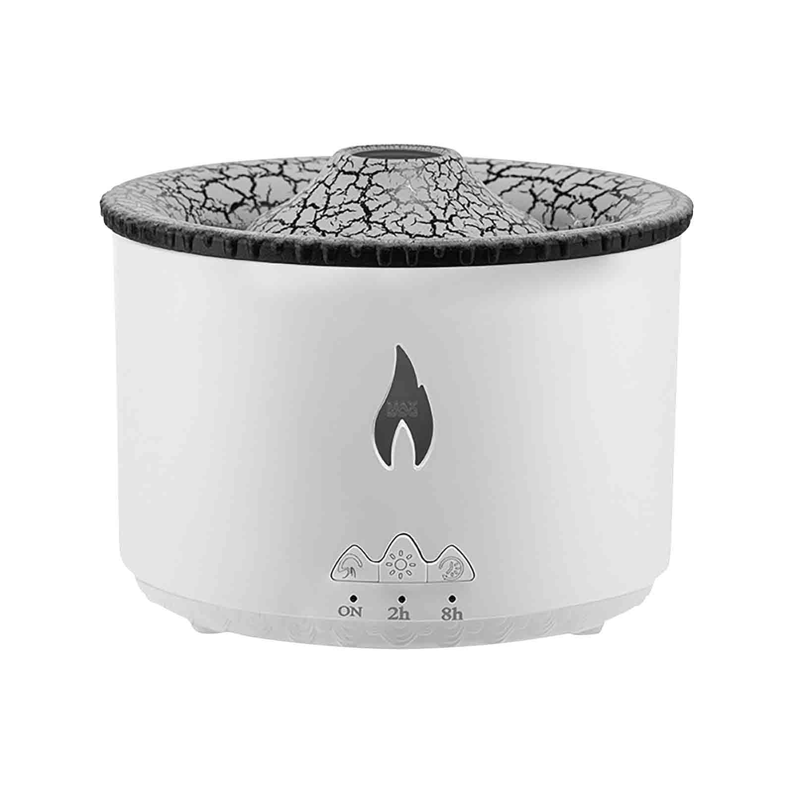 Puhuiying Volcano Humidifier with Flame Effect and Aromatherapy ...