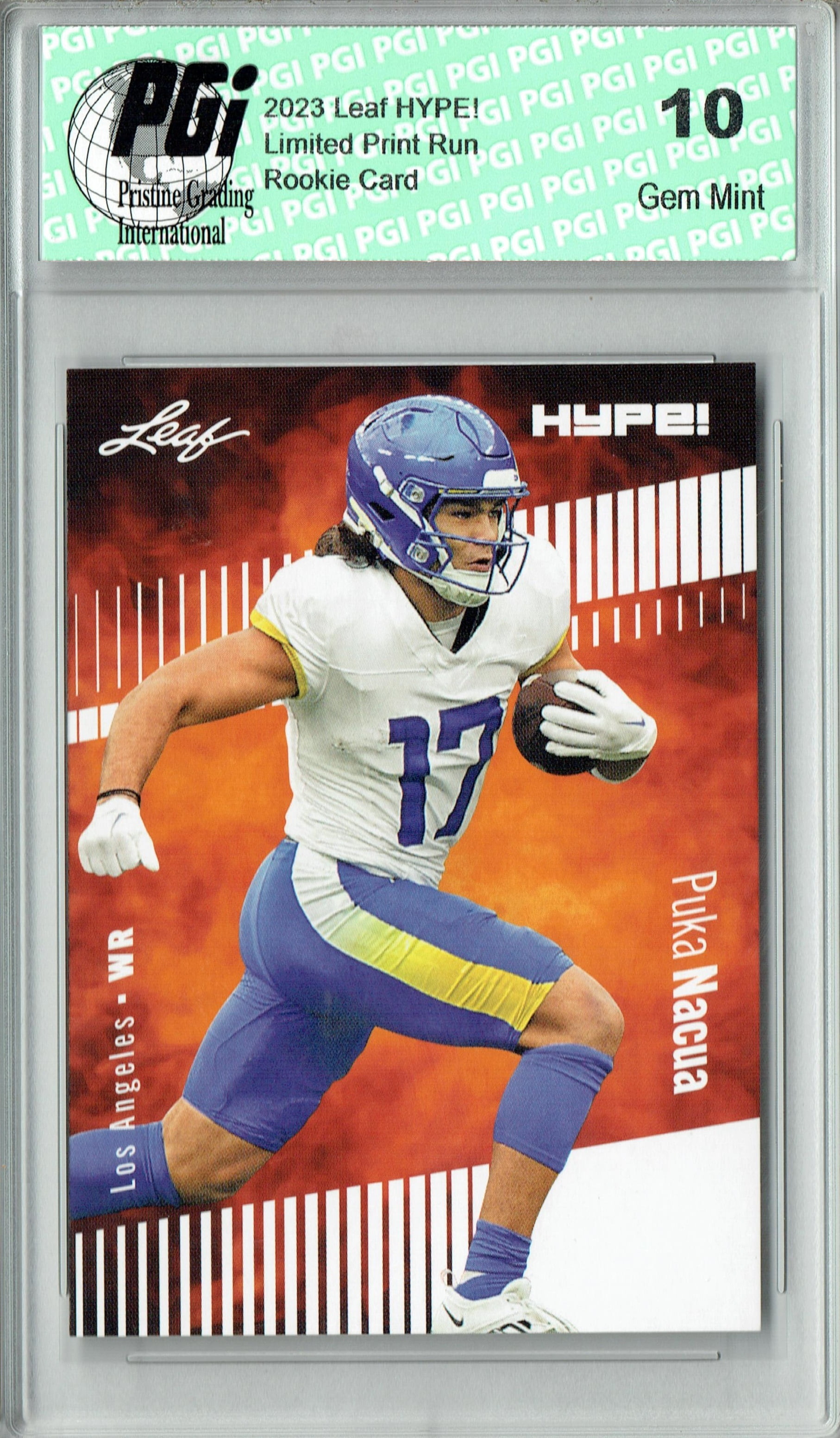 Puka Nacua 2023 Leaf HYPE! #132A Only 5000 Made! L.A. Rams Rookie Card ...