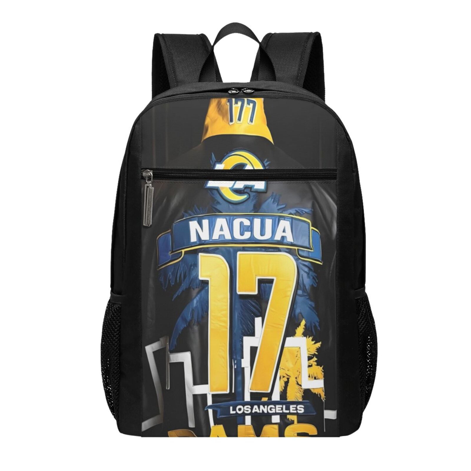 Puka Nacua Custom Simple Casual Sports Backpack, Football Team Logo Fan ...