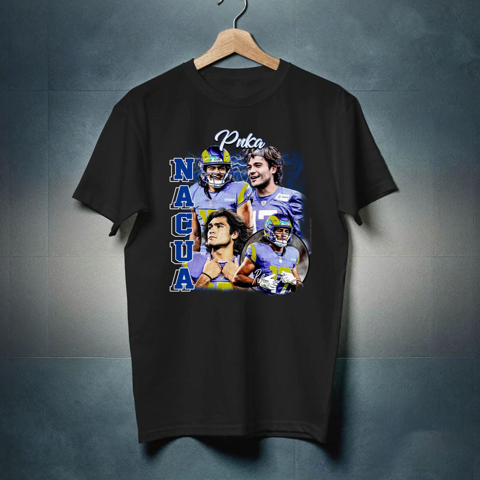 Puka Nacua Football Shirt, Rams Football Shirt Christmas Gift Unisex ...