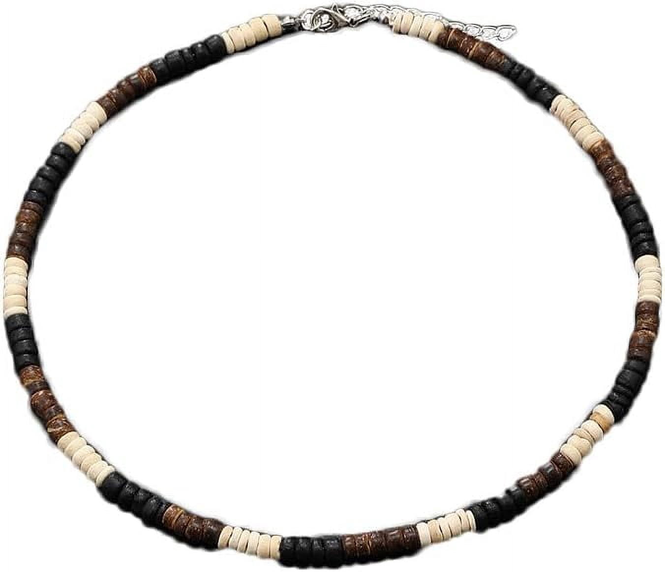Puka Shell Beaded Necklace Men Summer Surfer Seed Necklace Seashell ...