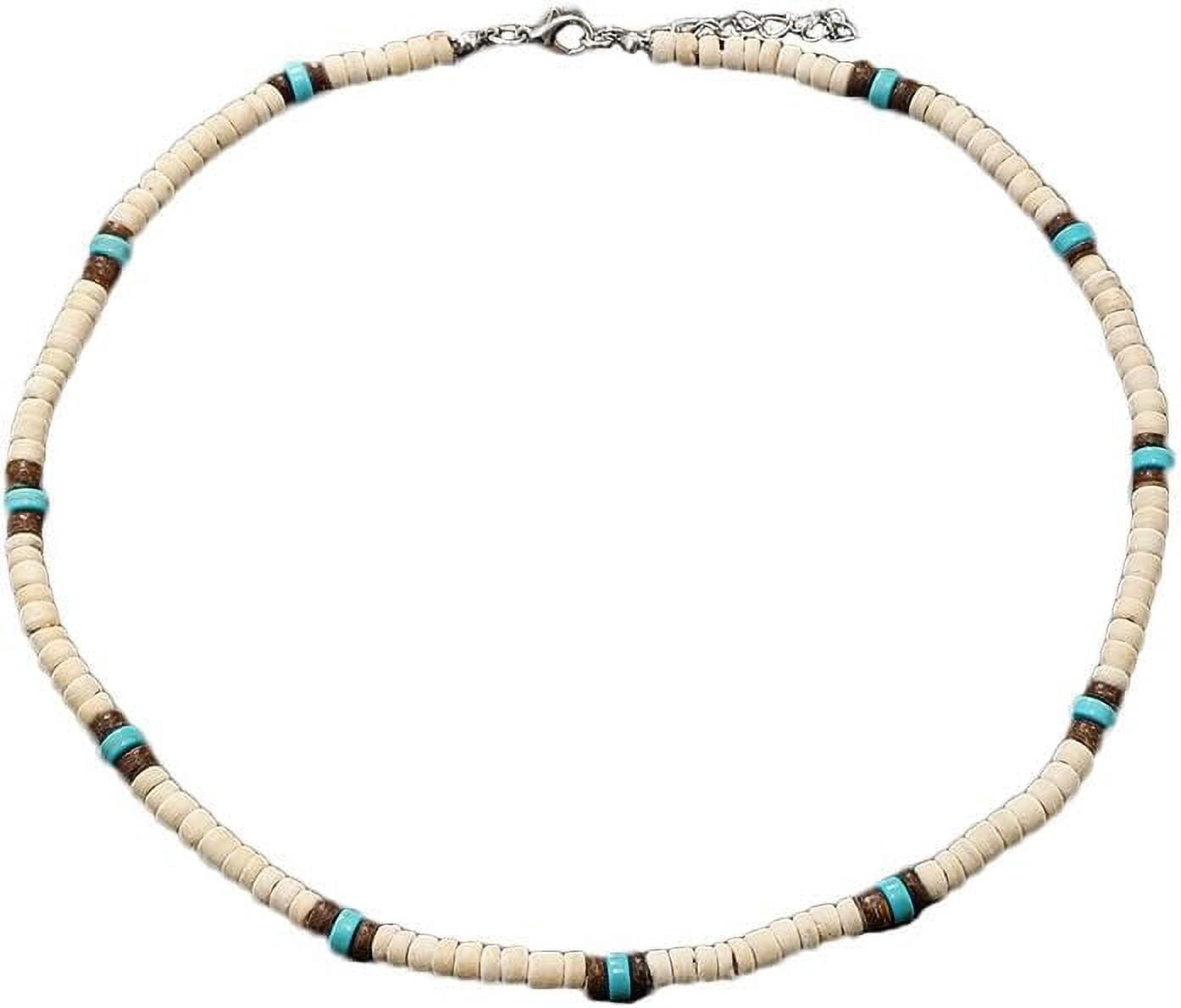 Puka Shell Beaded Necklace Men Summer Surfer Seed Necklace Seashell ...