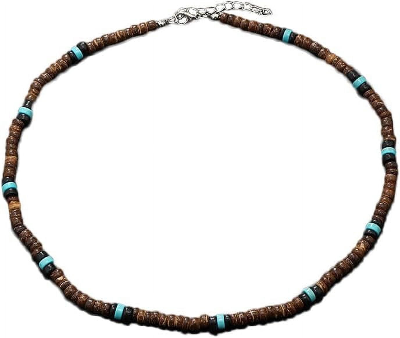 Puka Shell Beaded Necklace Men Summer Surfer Seed Necklace Seashell ...