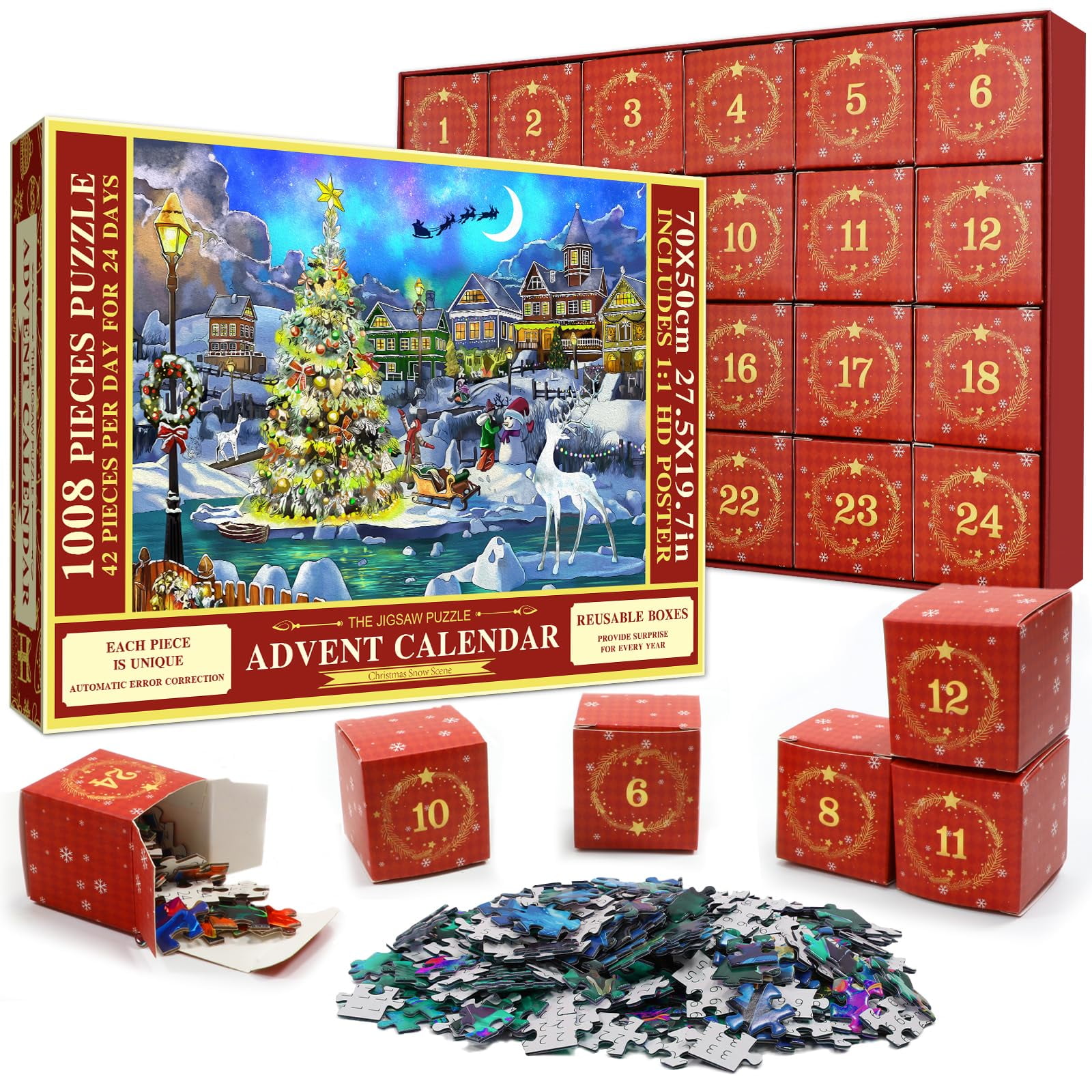 Pukamam Advent Calendar 2024 MMF7 Jigsaw Puzzle 1008 Pieces Puzzle 24 ...