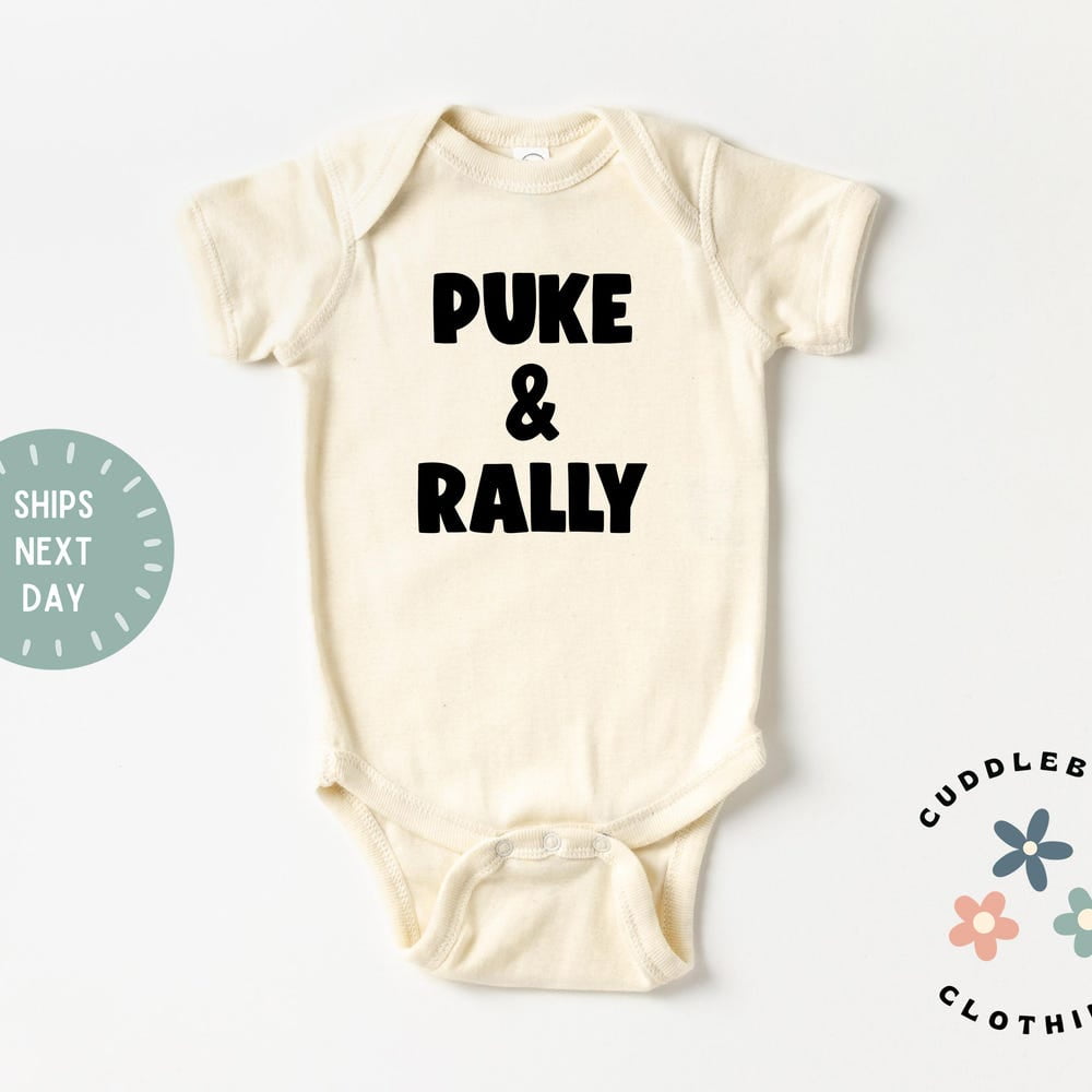 Puke and Rally Baby Bodysuit, Funny Baby Gift, Newborn Baby Romper, New ...