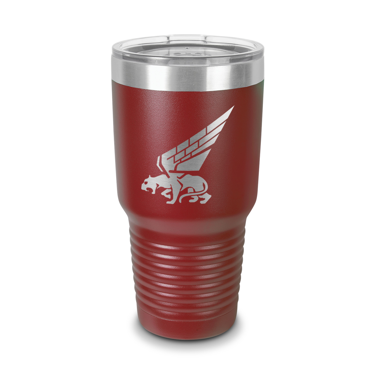Pukin Dogs Tumbler 30 oz - Laser Engraved w/ Clear Lid - Stainless ...