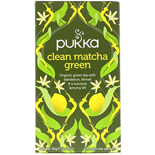 Pukka Organic Herbal Tea Clean Matcha Green 20 Tea Bags - Walmart.com