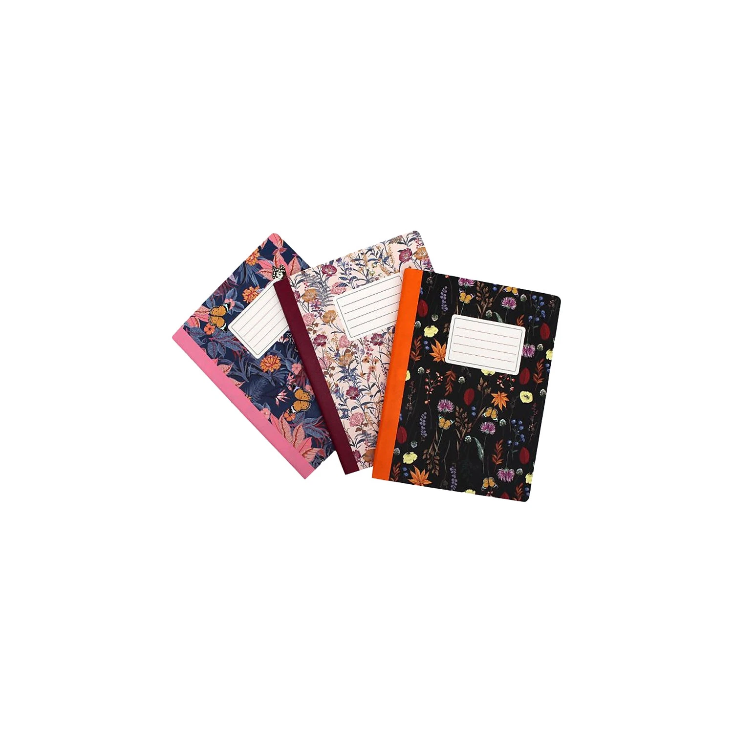 Pukka Pad Bloom Composition Notebooks 7.5" x 9.7" College Ruled 70 ...