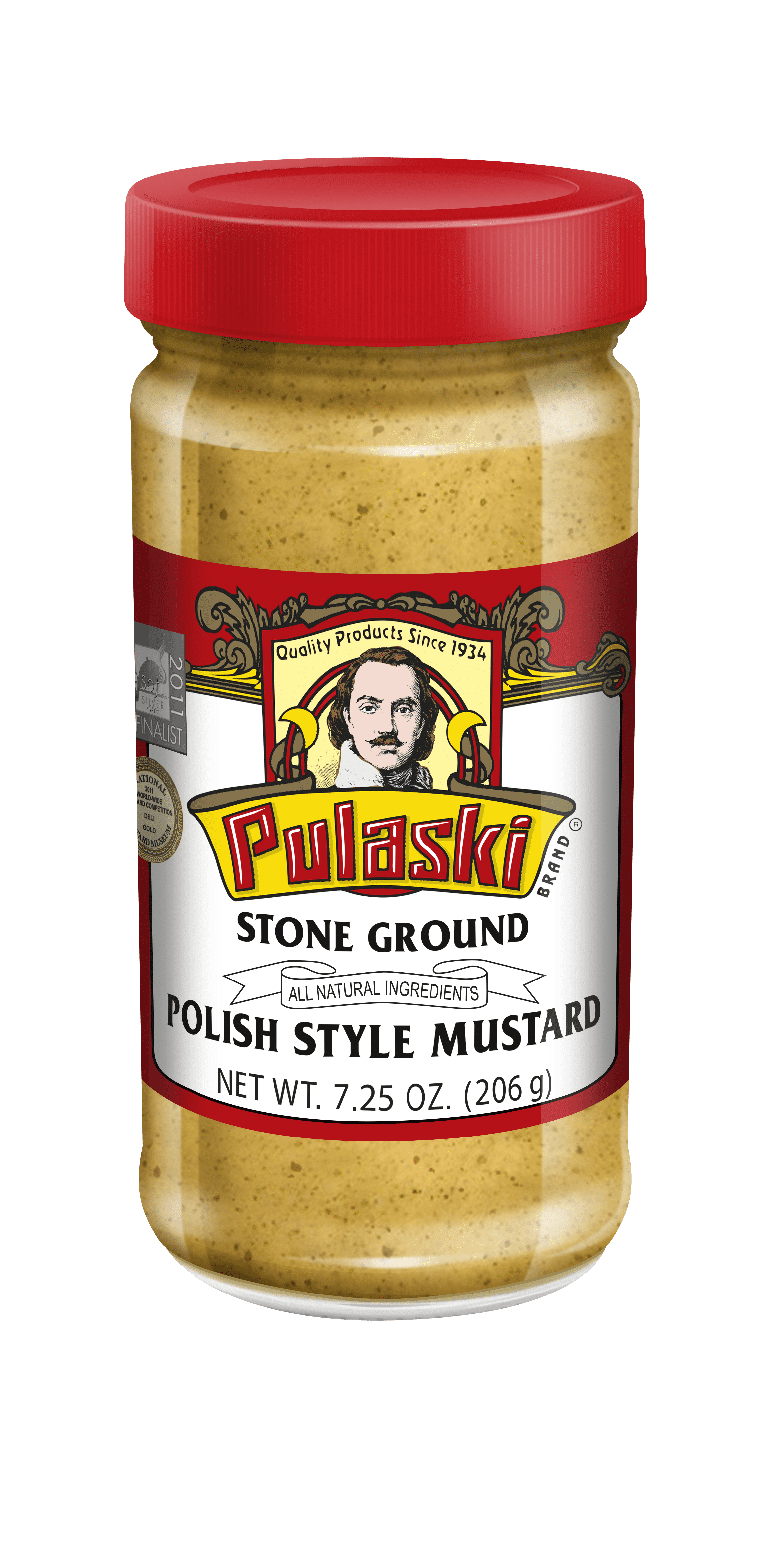 Pulaski Hot Spicy Stone Ground Polish Style Mustard 7.25 oz - Walmart.com
