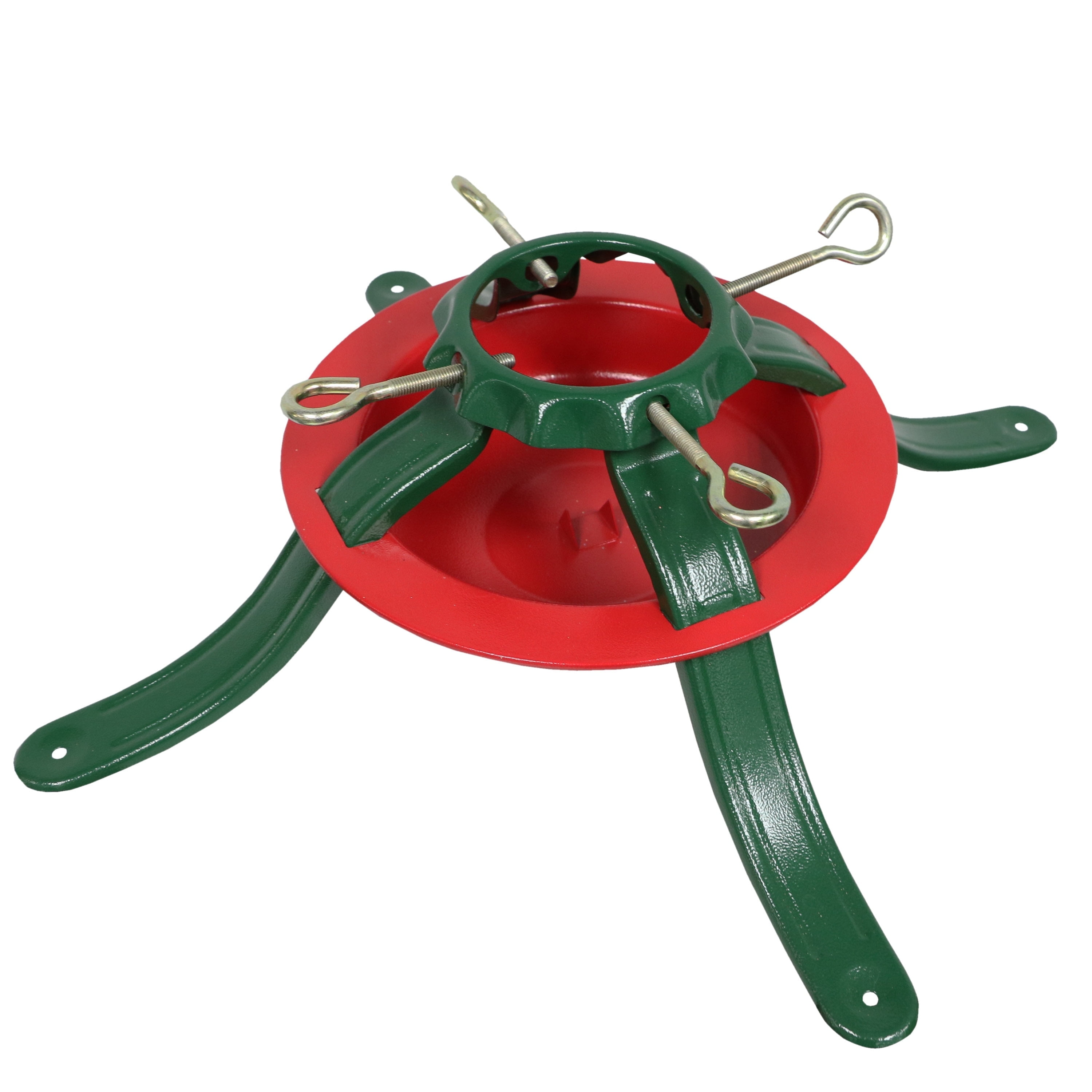 Puleo International 20" Live Christmas tree Stand - Green Red - Walmart.com