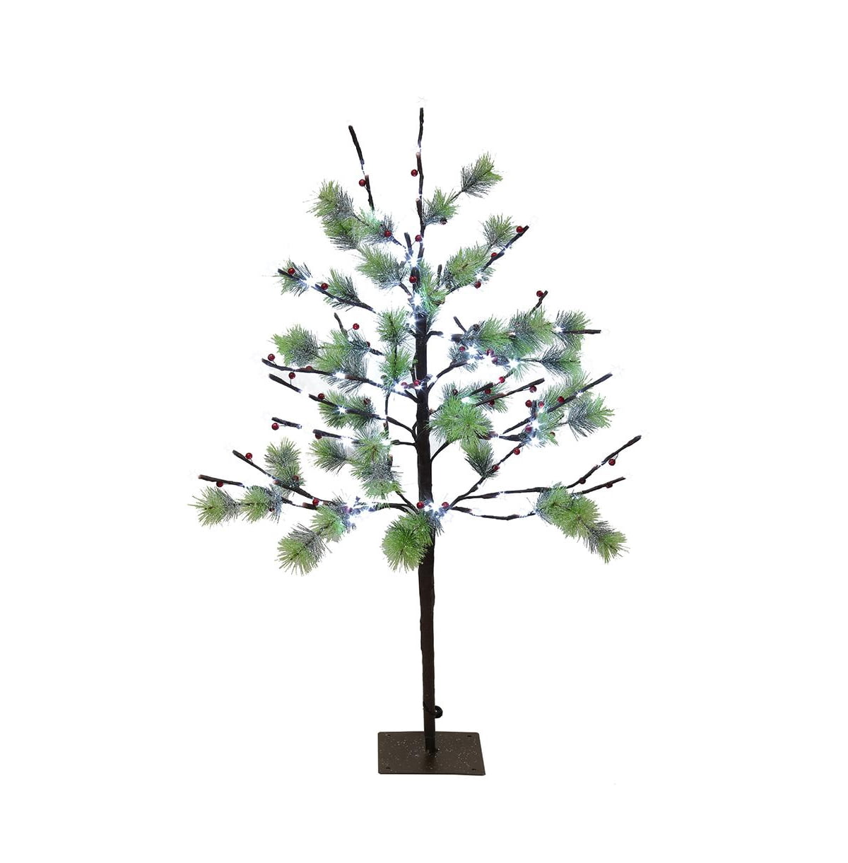 Puleo International 3-ft. Pre-Lit Twig Tree with LED Twinkle Lights ...