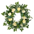 Puleo International 30" Artificial Eucalyptus Floral Spring Door Wreath ...