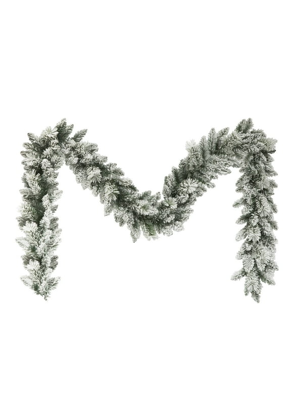 Flocked Christmas Garlands in Christmas Garlands - Walmart.com