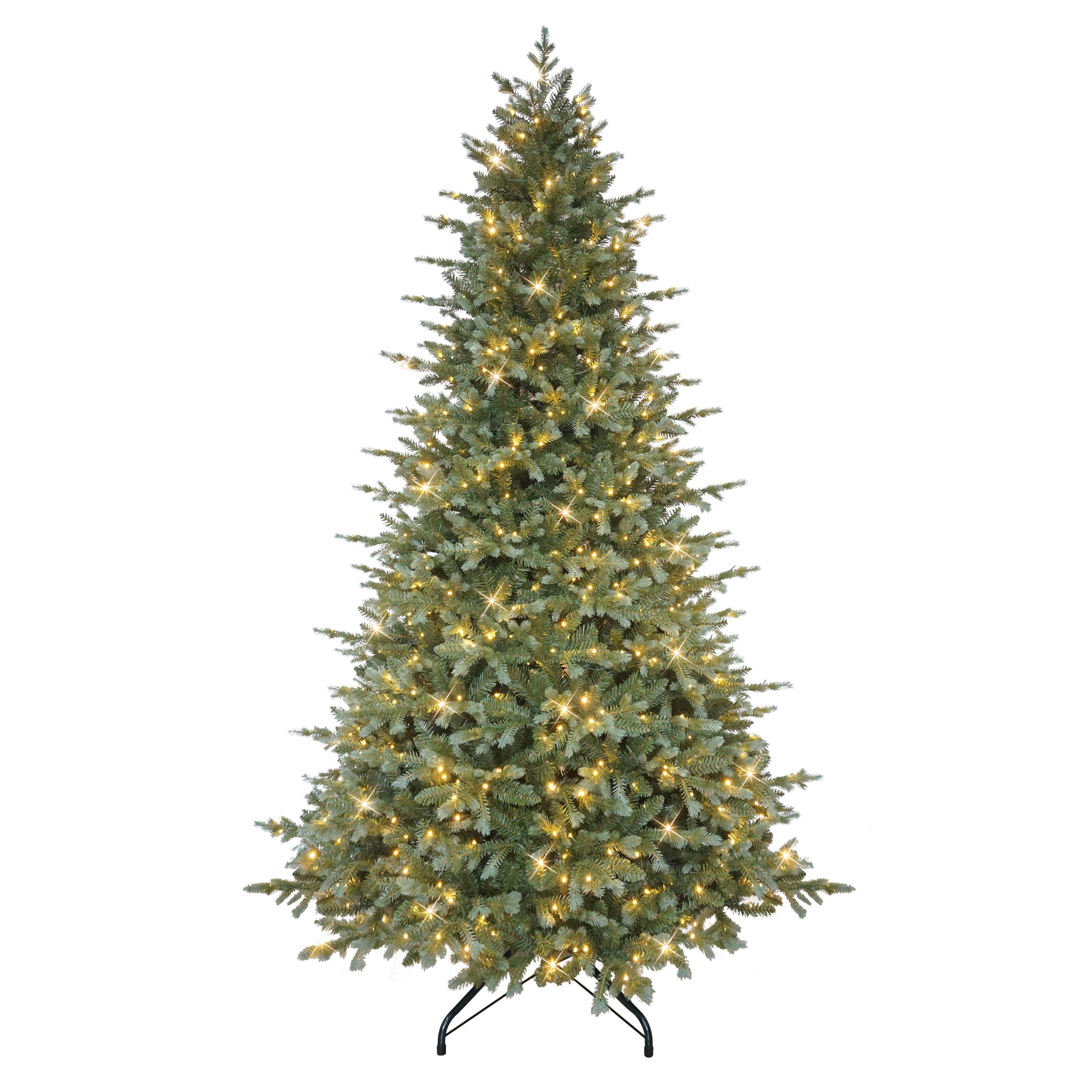 Puleo International 9' Pre-Lit Linden Fir Artificial Tree with 750 Dual ...