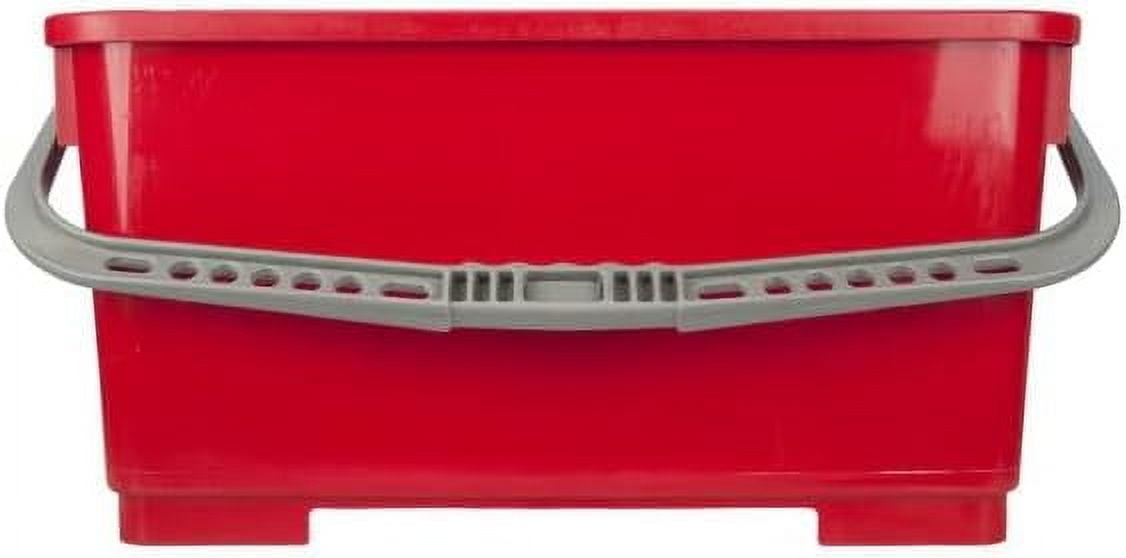 Pulex 6 Gallon Durable Lightweight Mop Bucket with Squeegee Carrying ...