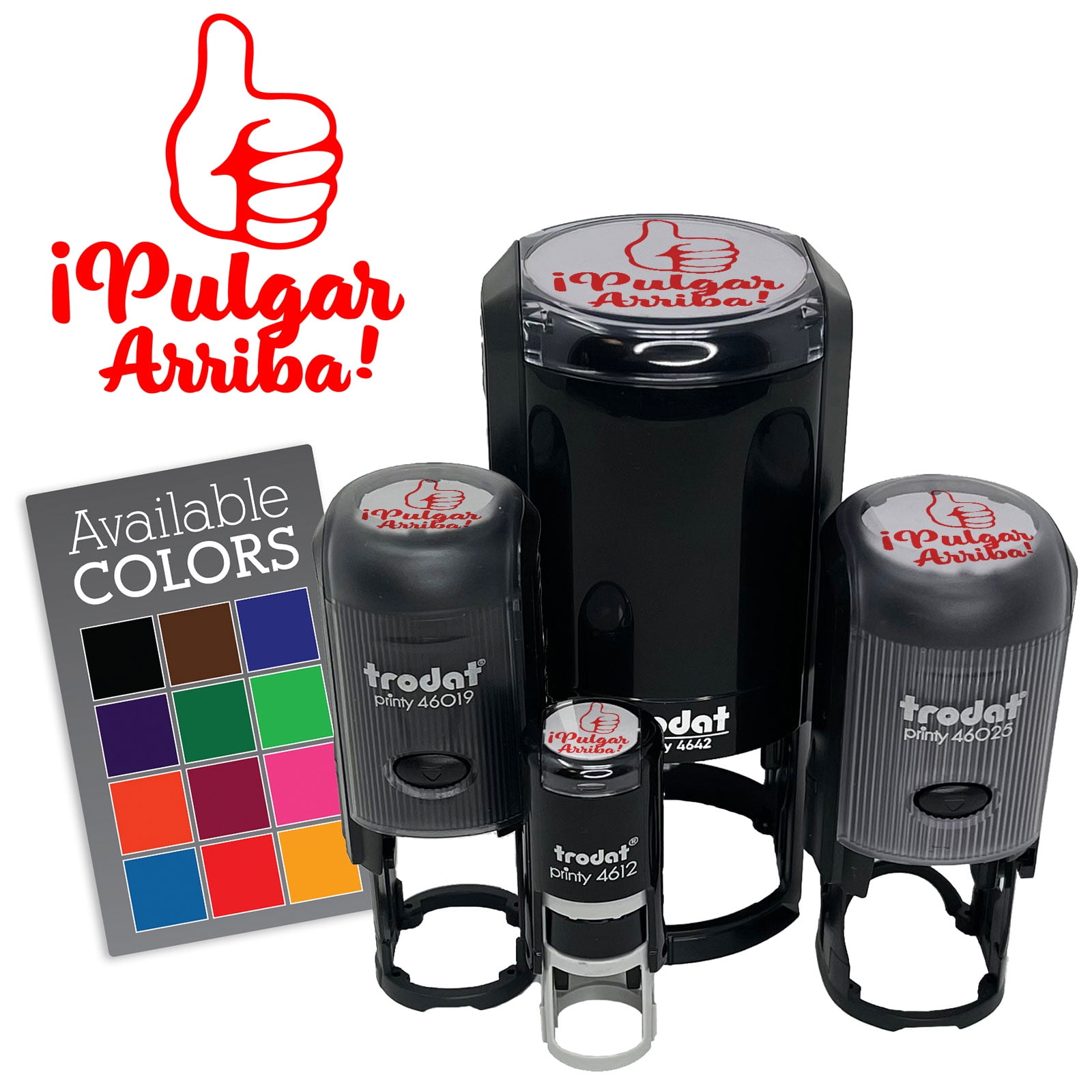 Pulgar Arriba Thumbs Up Spanish Compliment Teacher Stamp Self-Inking ...