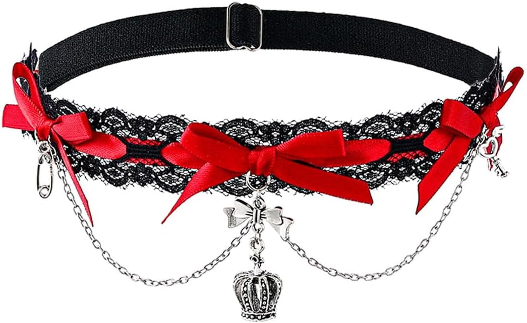 PuliPuqi Florry Black Lace Garters Sexy Leg Chains with Bowknot Bridal ...