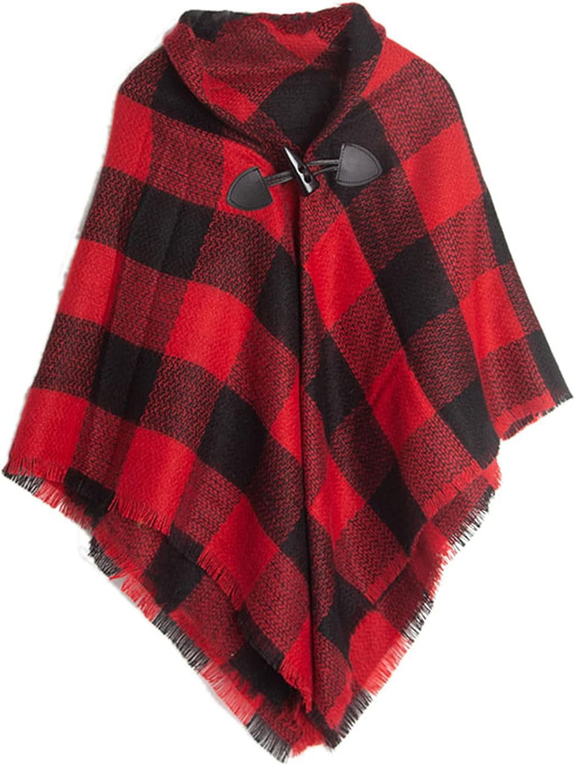 PuliPuqi Girls Kids Fall Knitted Pullover Sweaters Horn Button Poncho ...