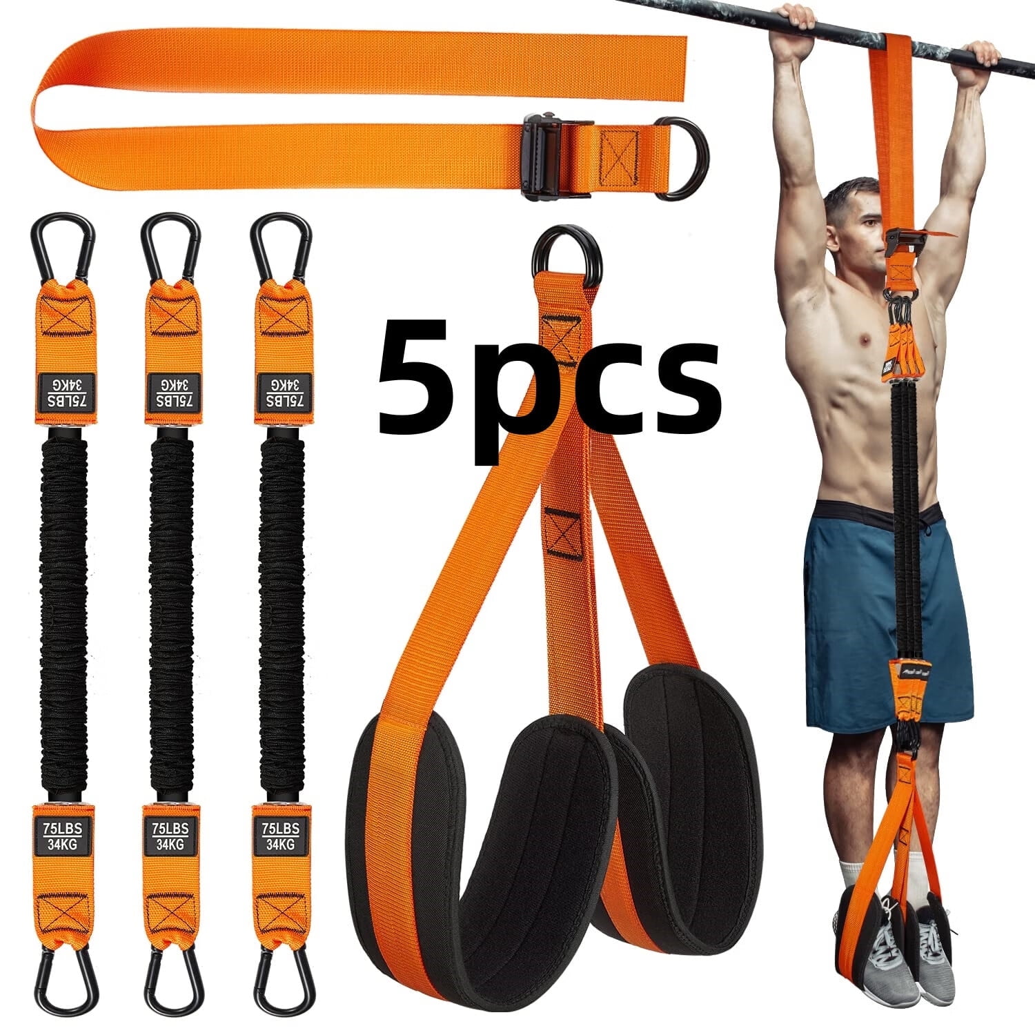 Pull Up Assistance Bands,Adjustable Heavy Duty Resistance Band for Pull ...