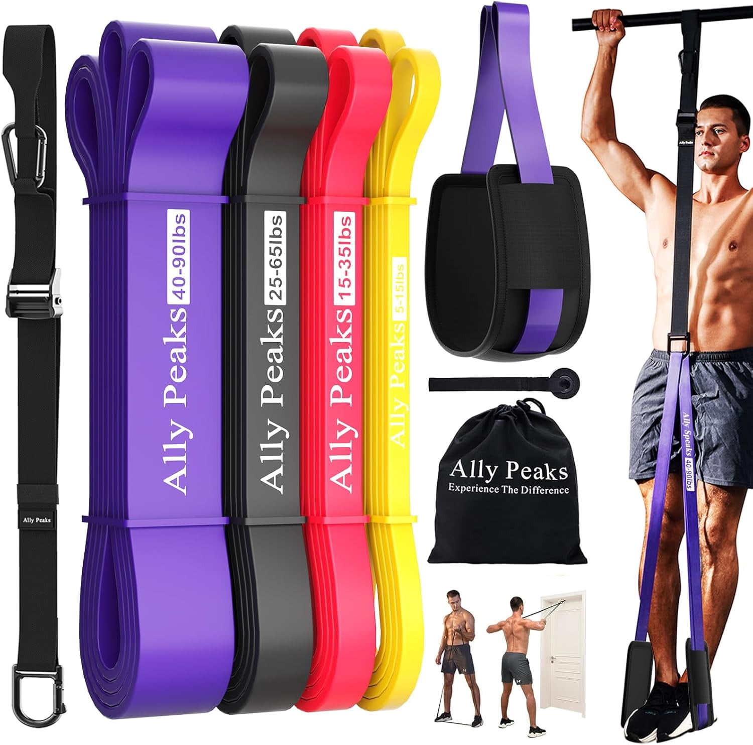 Pull Up Assistance Bands，Heavy Duty Resistance Band for Pull Up Bar ...