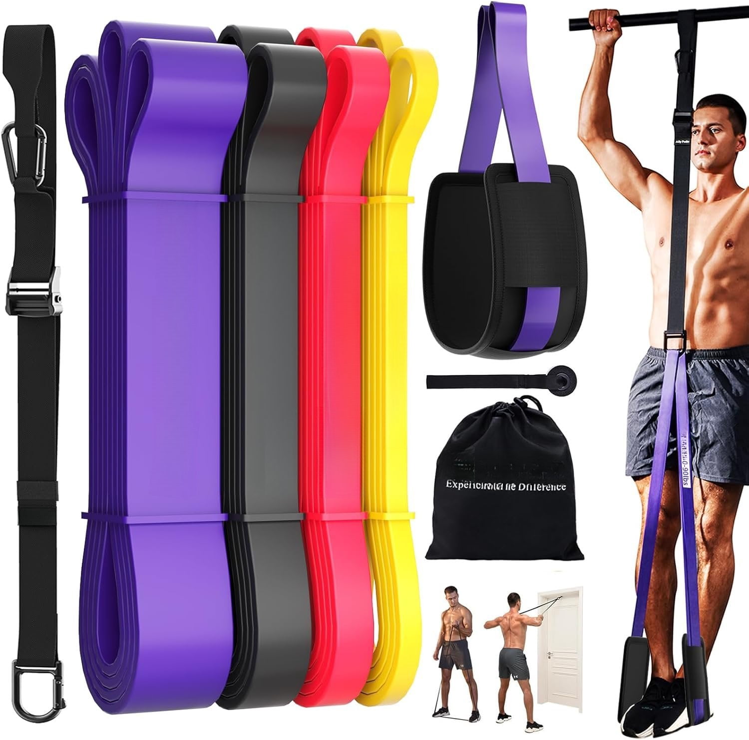 Pull Up Assistance Bands,Heavy Duty Resistance Band for Pull Up Bar ...