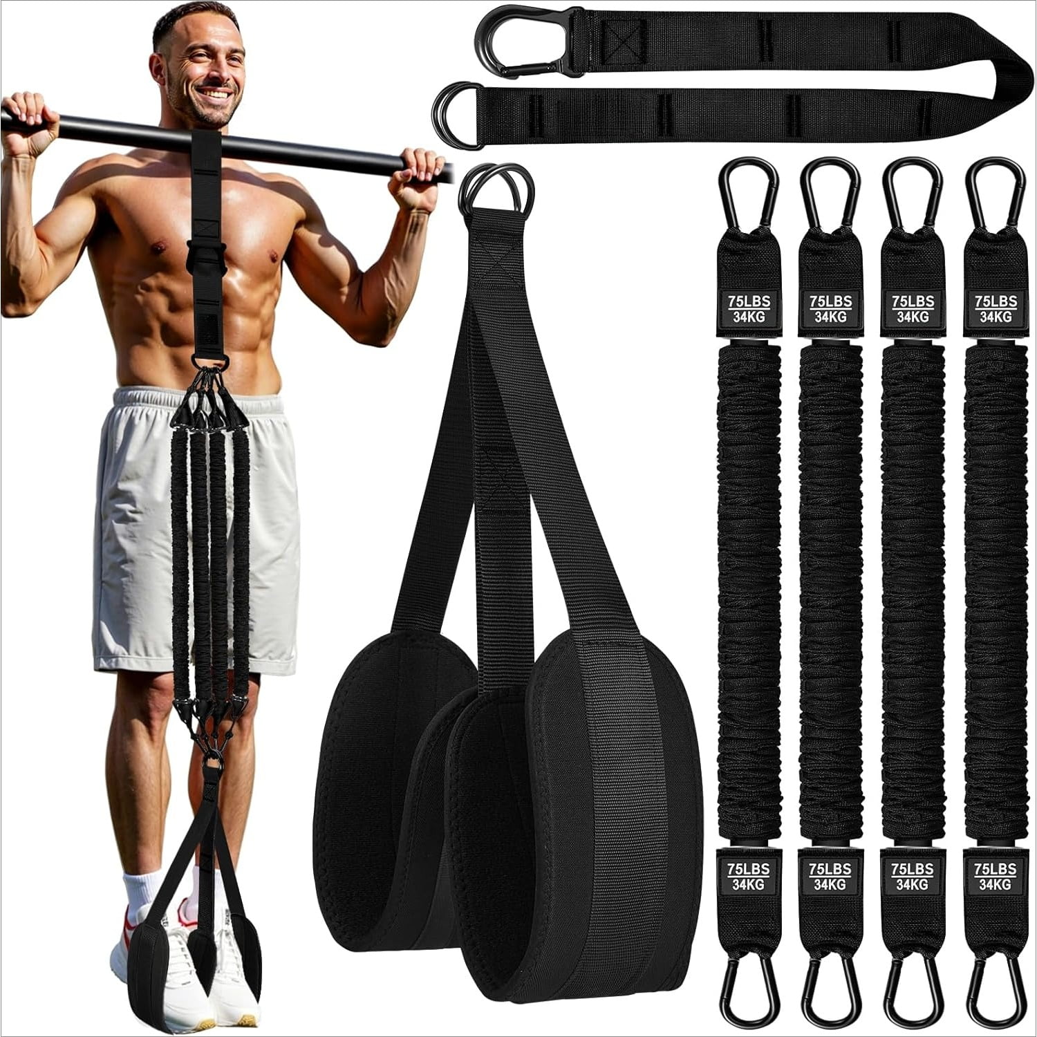 Pull Up Assistance Bands, Resistance Bands for Pull Up Bar Workout ...
