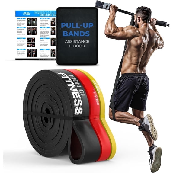 Pull Up Assistance Resistance Bands - Long Loop Power Bands for Men and ...