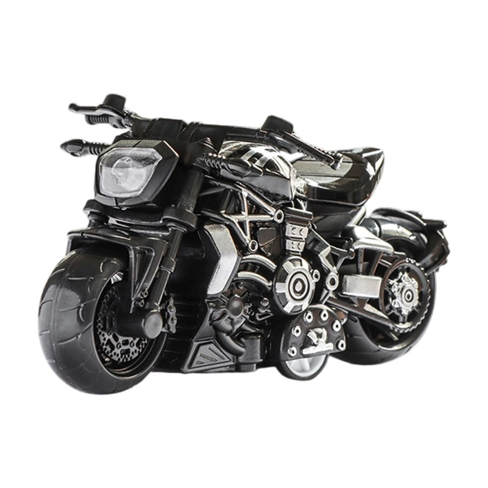 Pull Back Motorcycle Toy, Alloy Simulation Bike, Friction Powered Toy ...