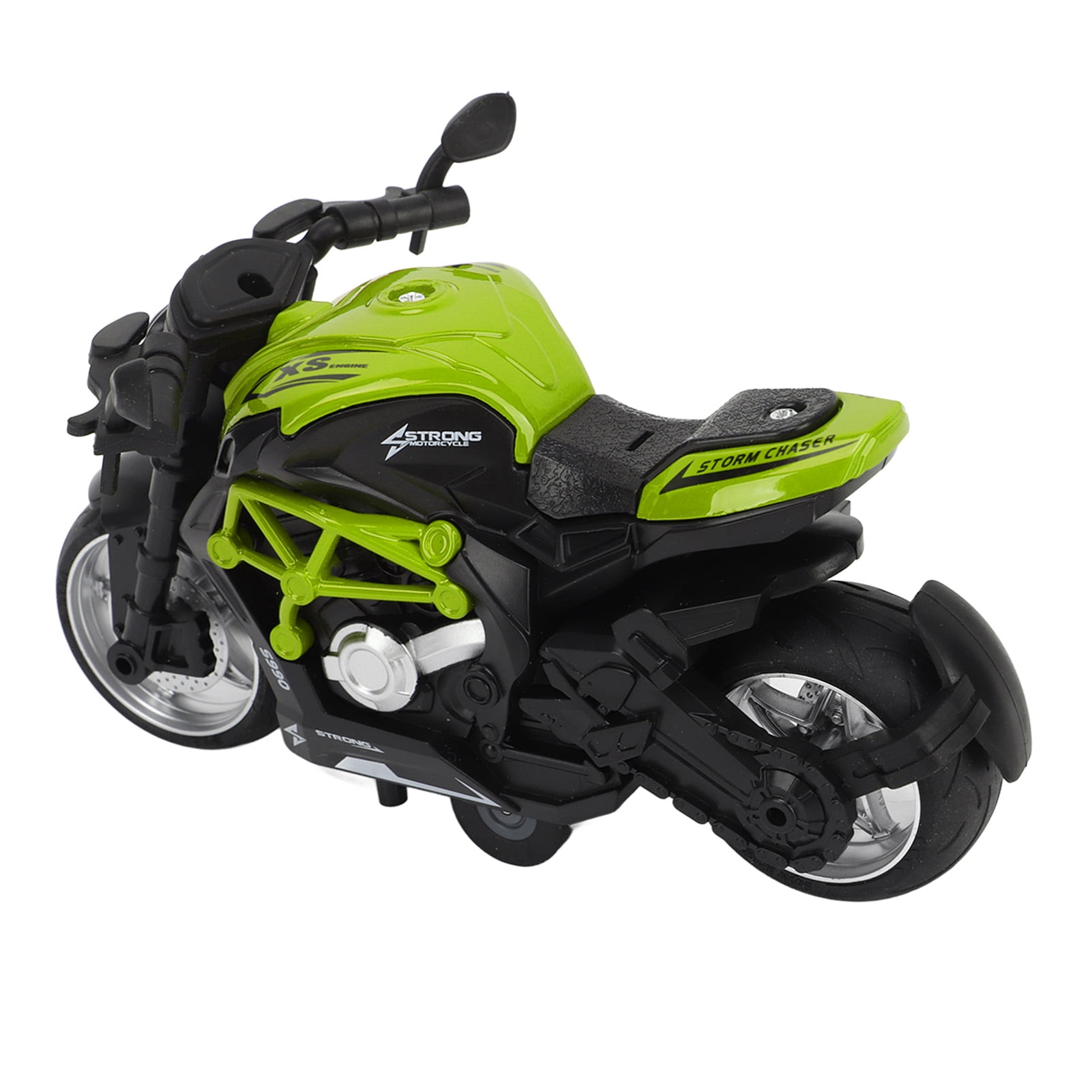 Pull Back Play Motorcycle Toy, Alloy Bike Model with Sound Effect for ...