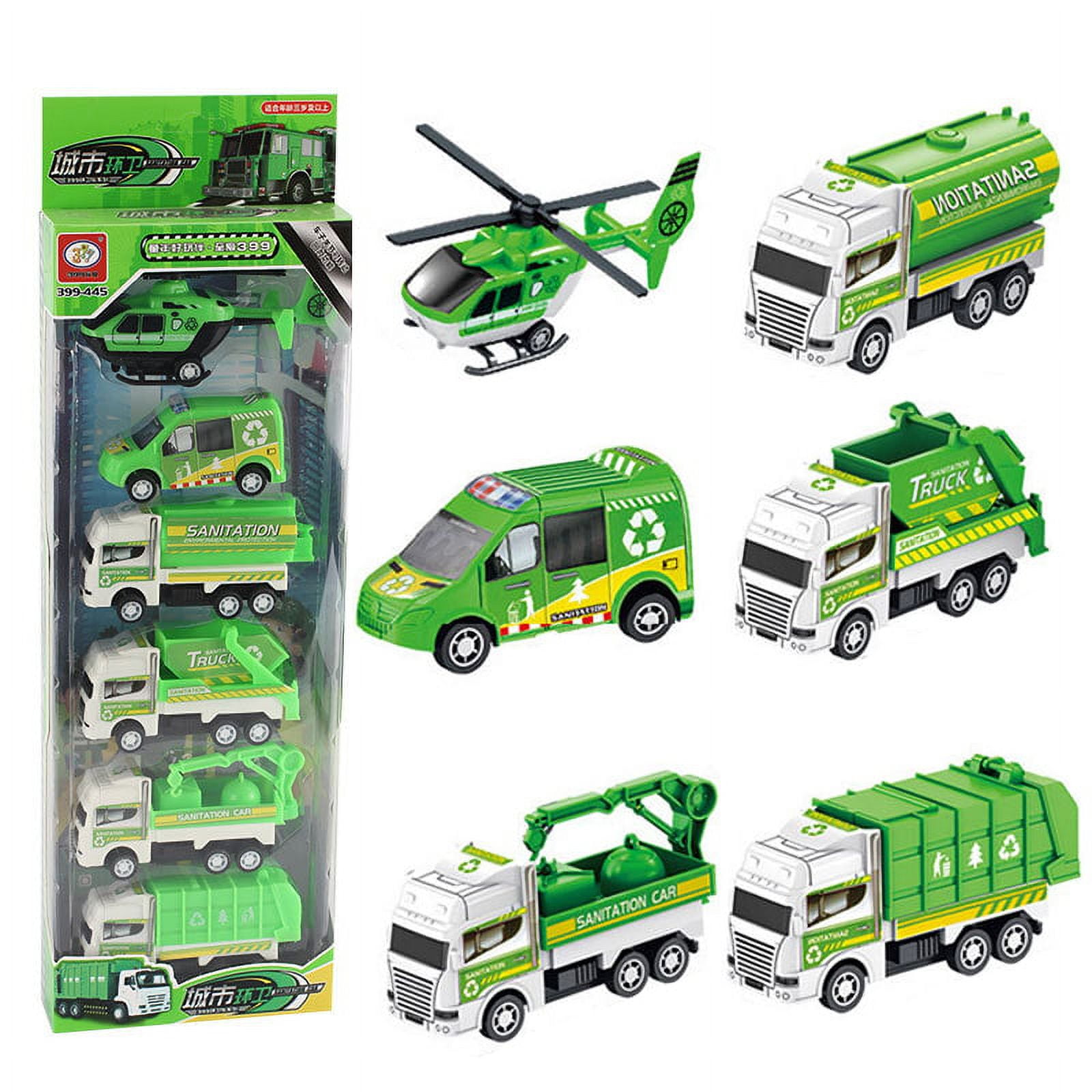 Pull Back Sanitation Vehicle Die cast Race Car Vehicles ,3 Inch ...