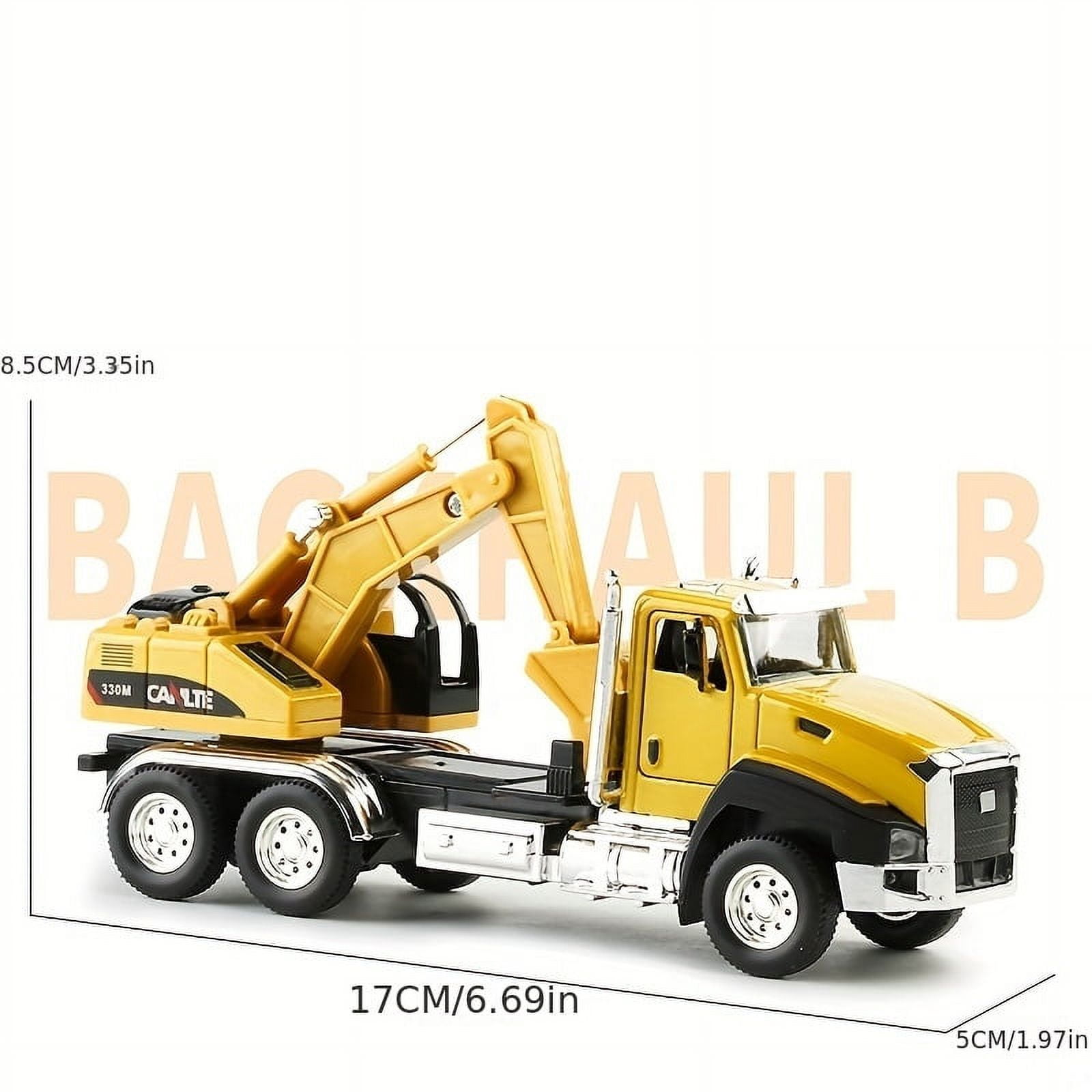 Pull Back Toy Car With Light Music Guard Car Excavator Fire Truck Alloy ...