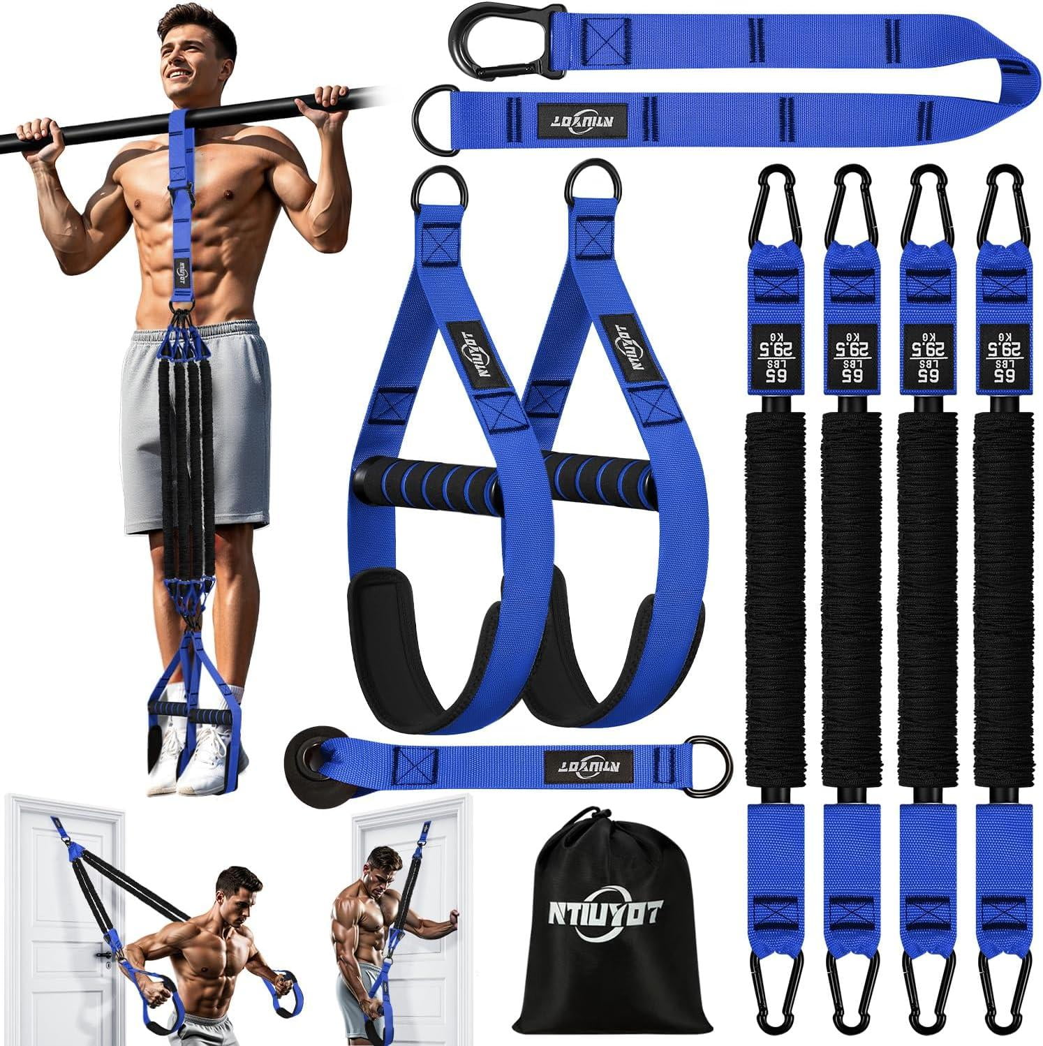 Pull Up Bands, Heavy Duty Resistance Bands with Handle, Workout Bands ...