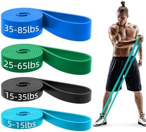 Pull Up Bands, Resistance Bands, Pull Up Assistance Bands Set for Men ...