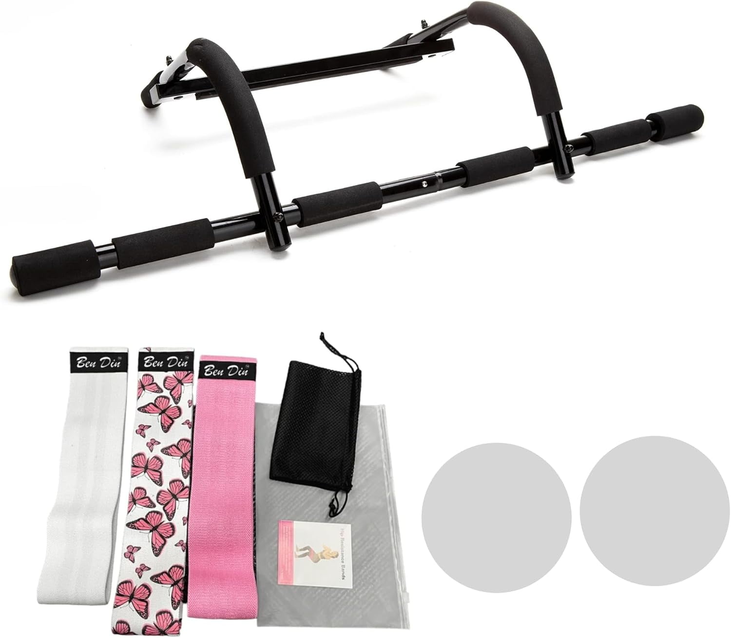 Pull Up Bar for Doorway | Sturdy Steel Upper Body Fitness Workout Bar ...