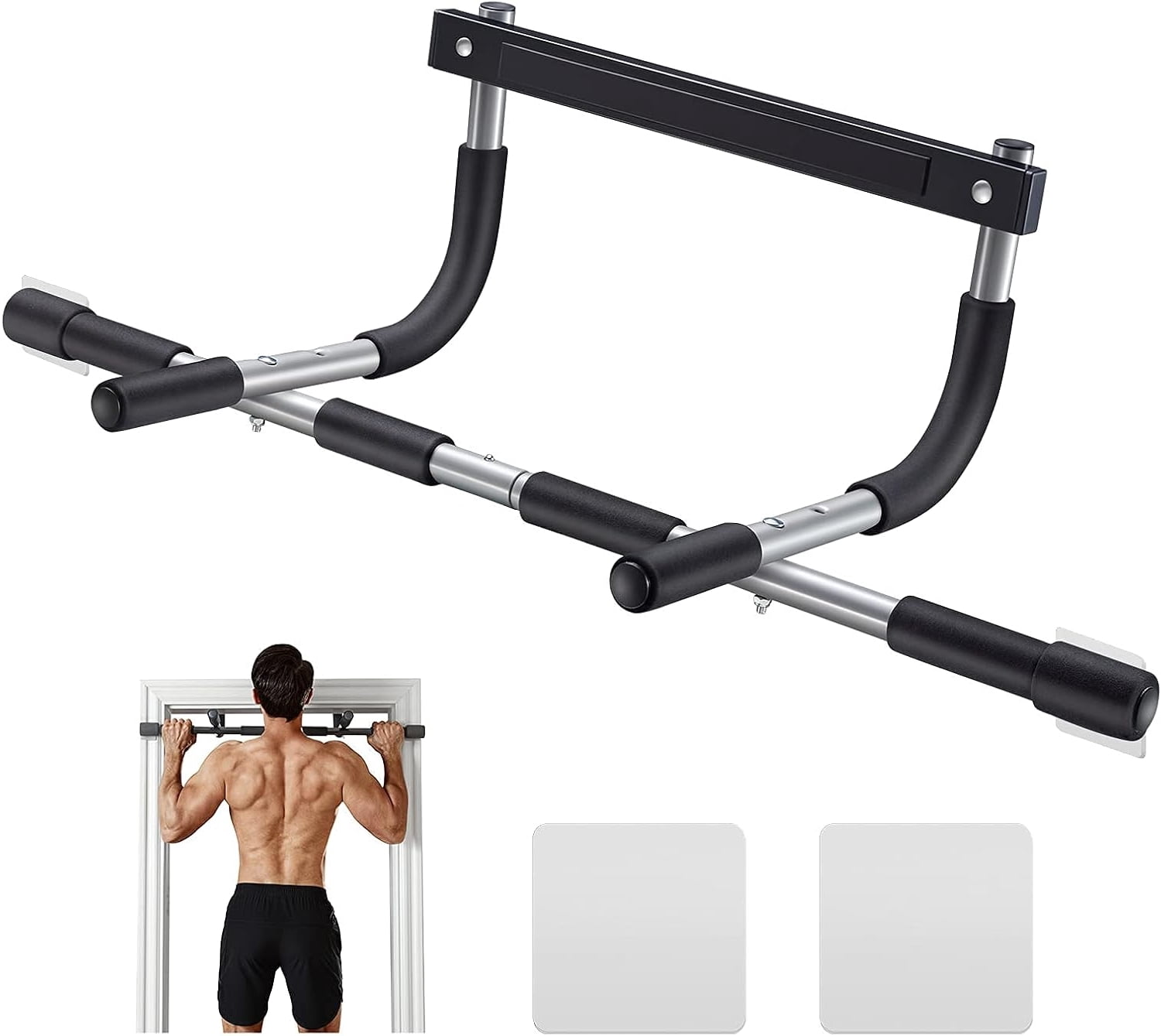 Pull Up Bar for Doorway | Thickened Steel Max Limit Upper Body Fitness ...