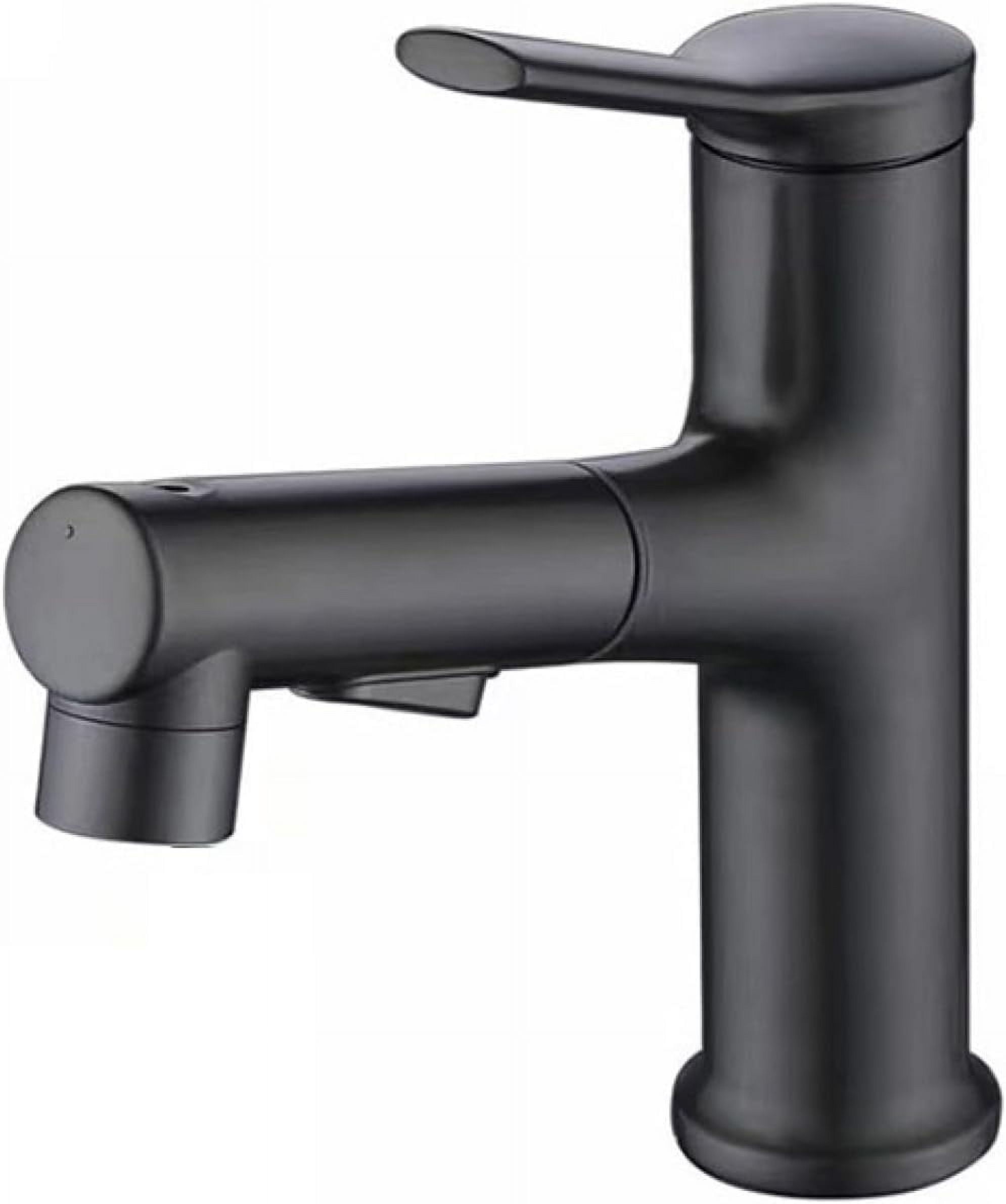 Pull Out Bathroom Faucet Retractable Bathroom Sink Faucet Hot and Cold ...