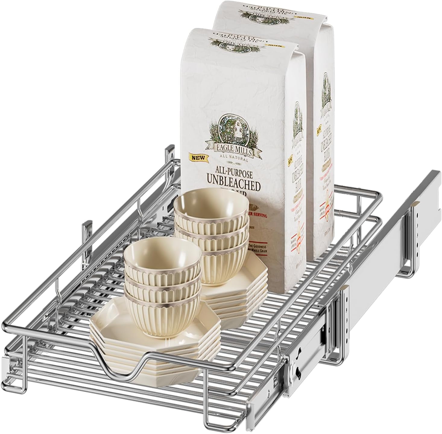 Pull Out Cabinet Organizer (11" W x 18" D), Pull Out Drawers for ...