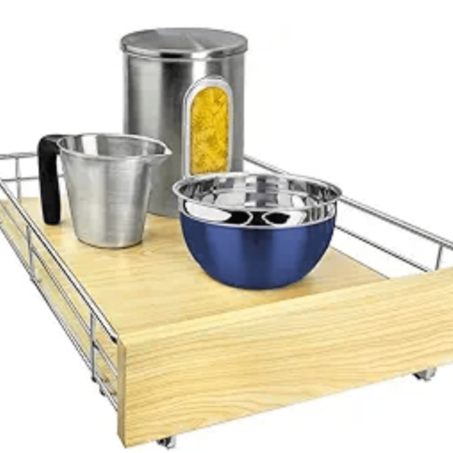 Pull Out Cabinet Organizer, 14" x 21" Slide Out Drawers for Kitchen ...