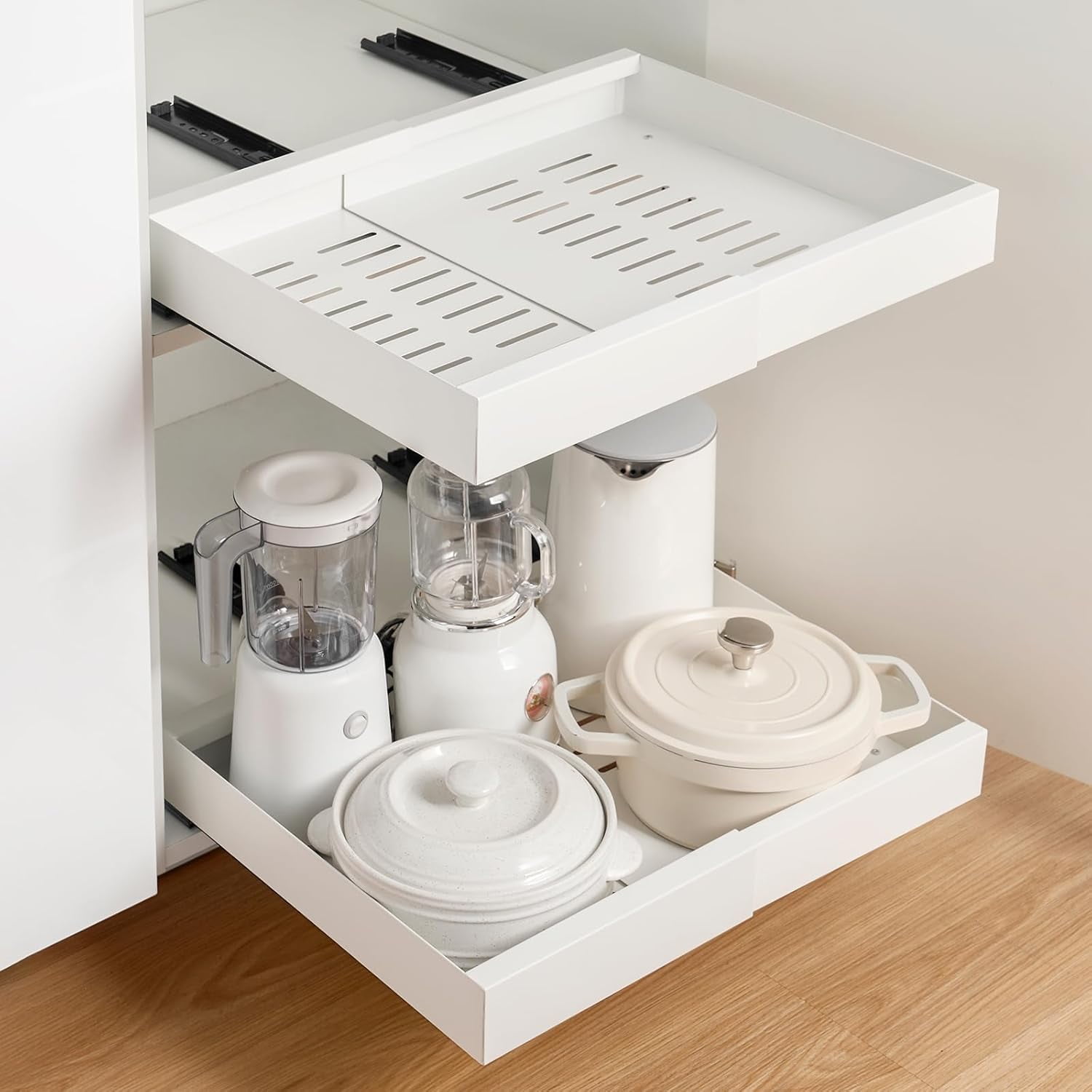 Pull Out Cabinet Organizer, 2 Pack Expandable(12''-20'') Pull Out ...