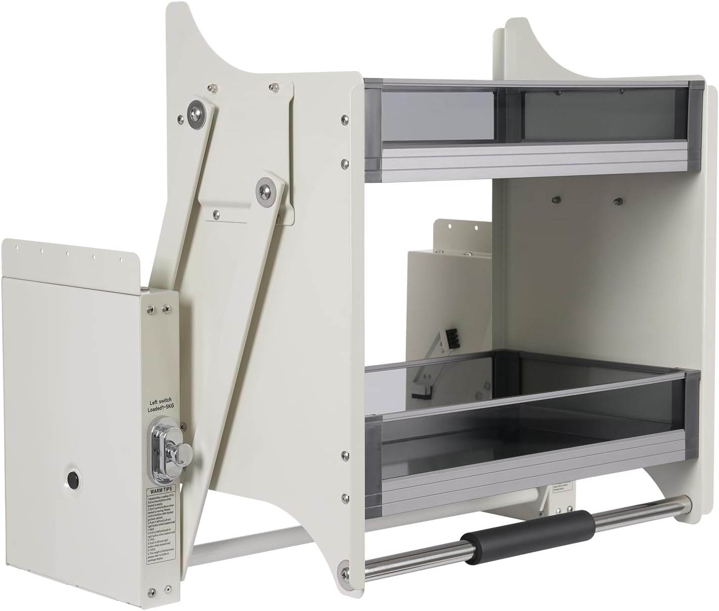 Pull Down Cabinet Organizer 2-Tier Drop Down Cabinet Organizer Kitchen ...