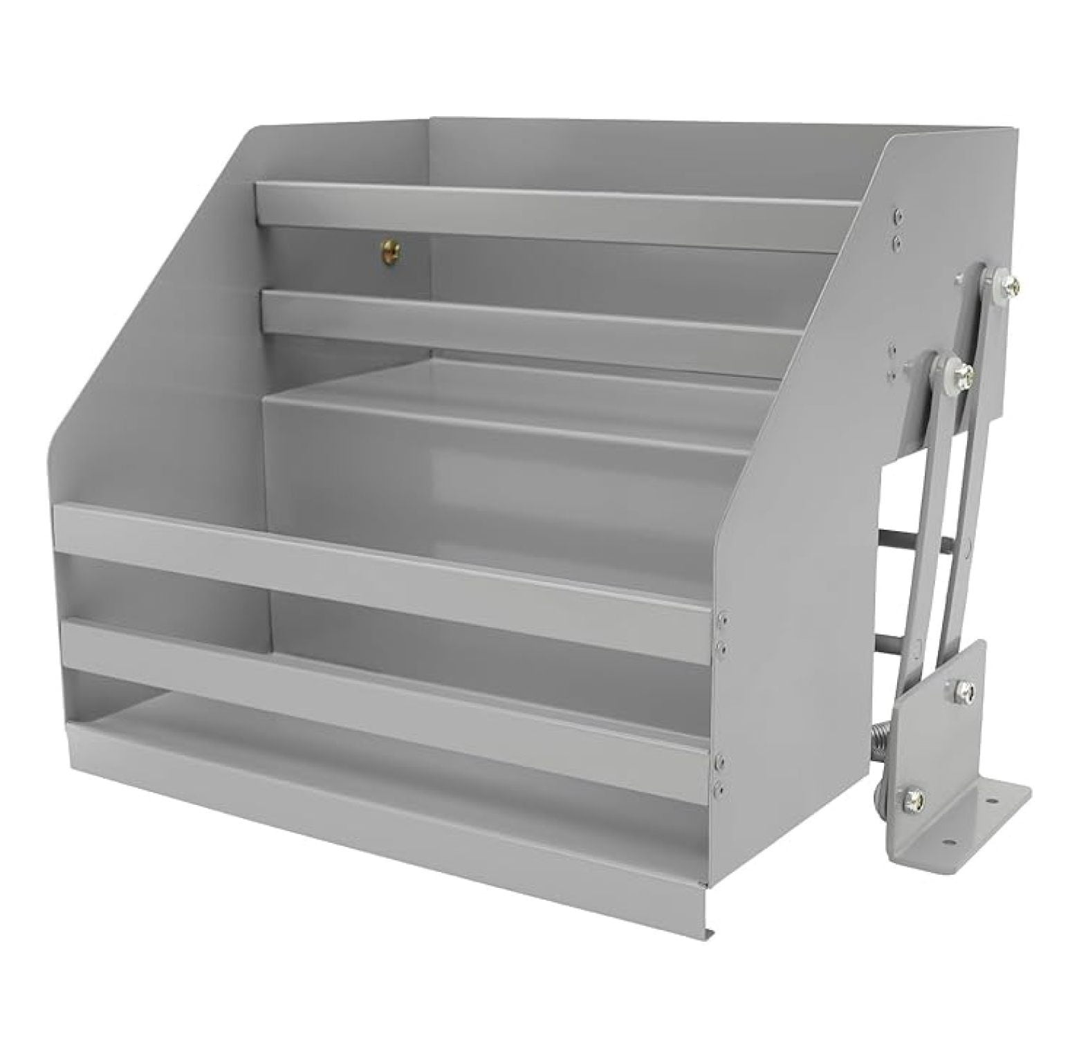 Pull Down Cabinet Organizer, 2-Tier Retractable Kitchen Shelf, Space ...