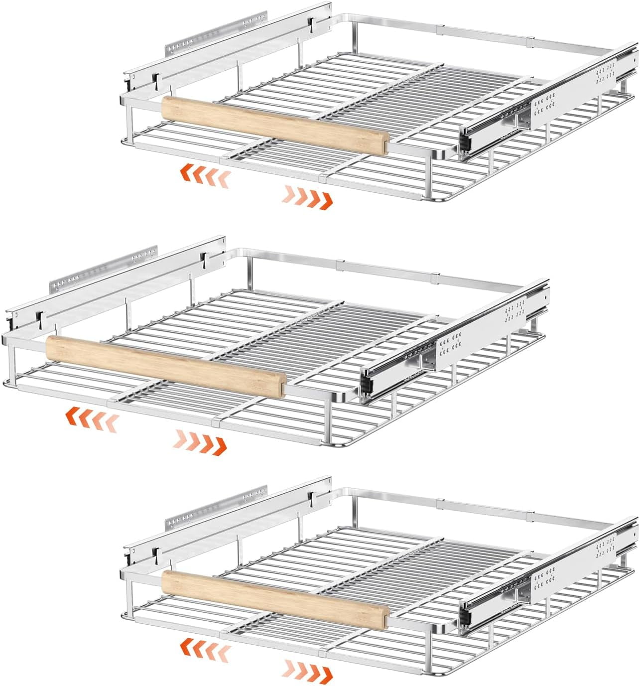 Pull Out Cabinet Organizer, Cabinet Shelf Kitchen Under Sink Shelf ...