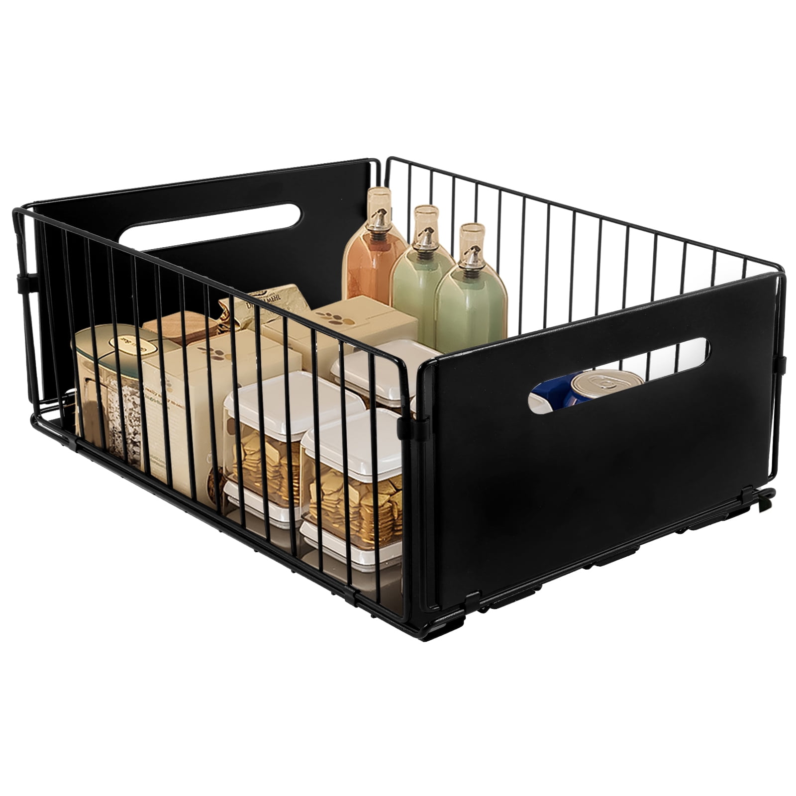 Pull Out Cabinet Organizer Carbon Steel Slide Out Shelf Storage Drawer ...