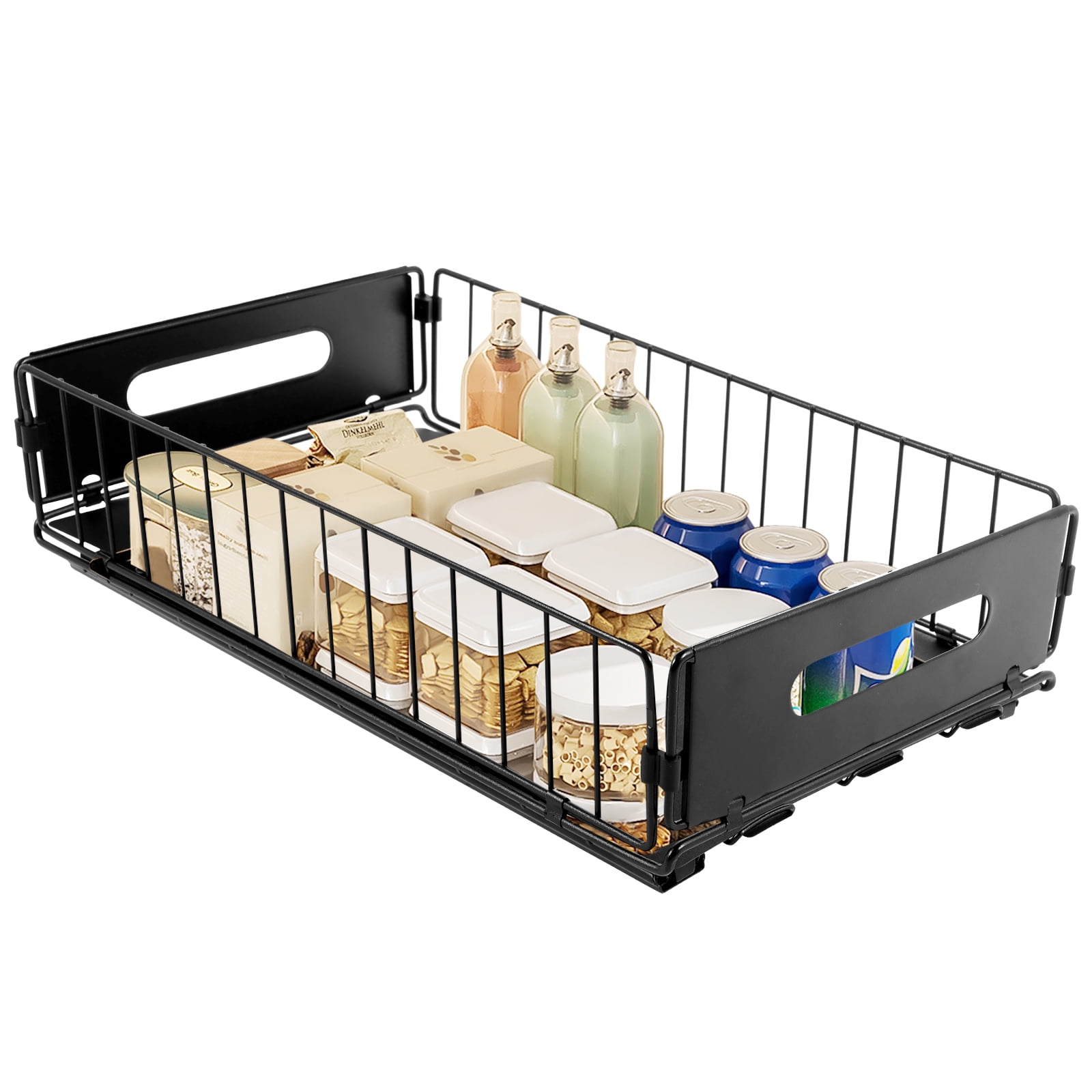 Pull Out Cabinet Organizer Carbon Steel Slide Out Shelf Storage Drawer ...