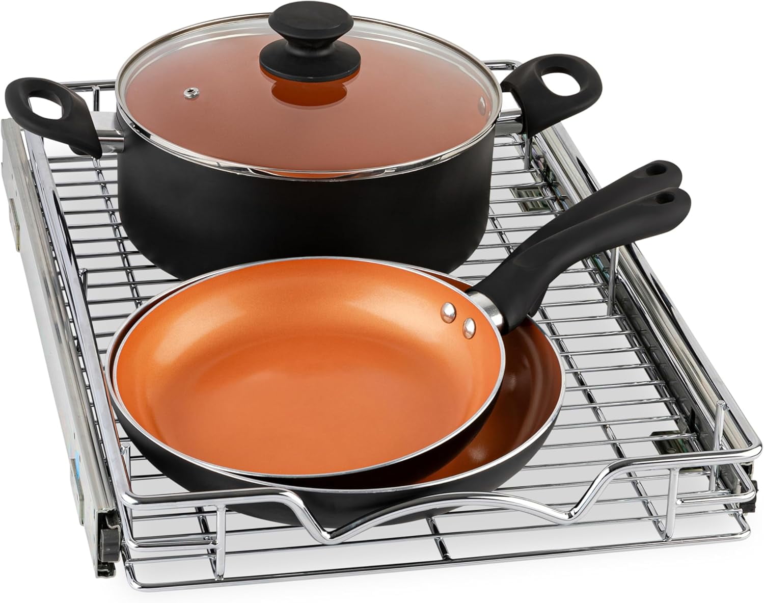 Pull Out Cabinet Organizer, Heavy Duty Caddy / -14in W x 21in D ...