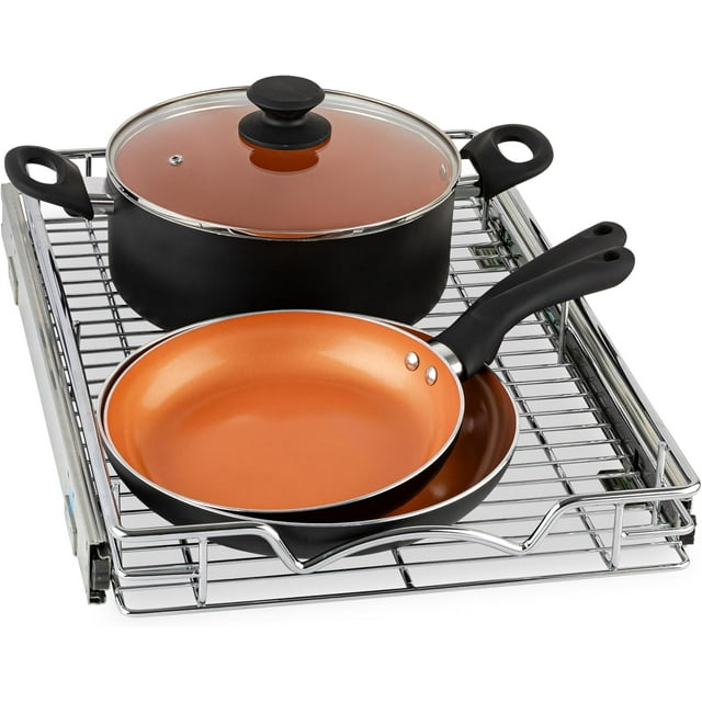 Pull Out Cabinet Organizer, Heavy Duty Caddy w/Lifetime Limited ...