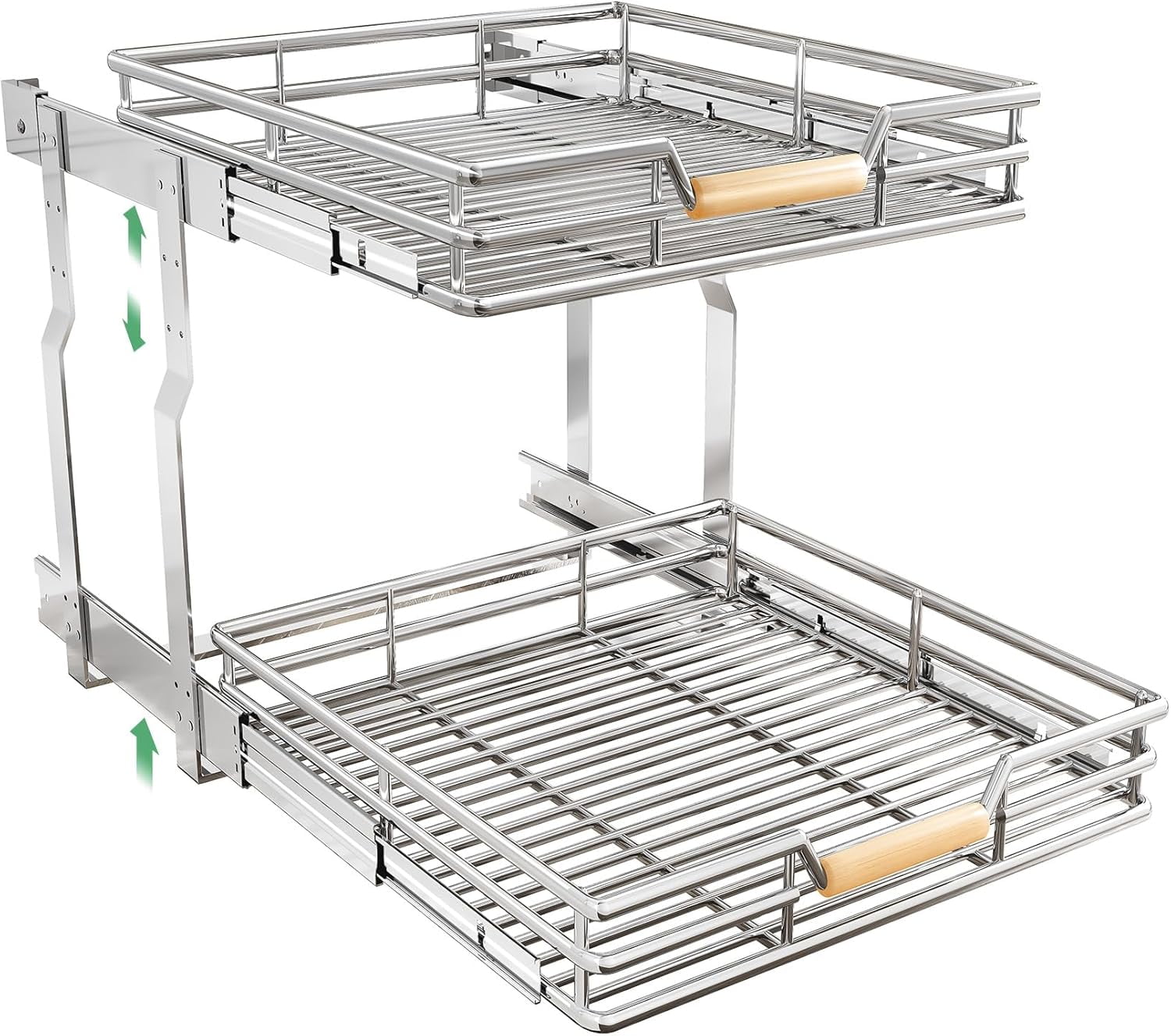 Pull out Cabinet Organizer,Heavy Duty Smooth Sliding Under Cabinet ...