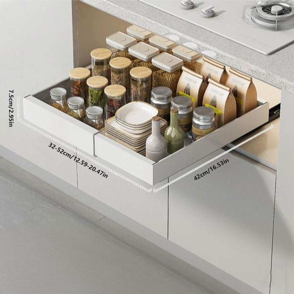 Pull Out Cabinet Organizer,Home Storage Expandable Kitchen Drawers ...