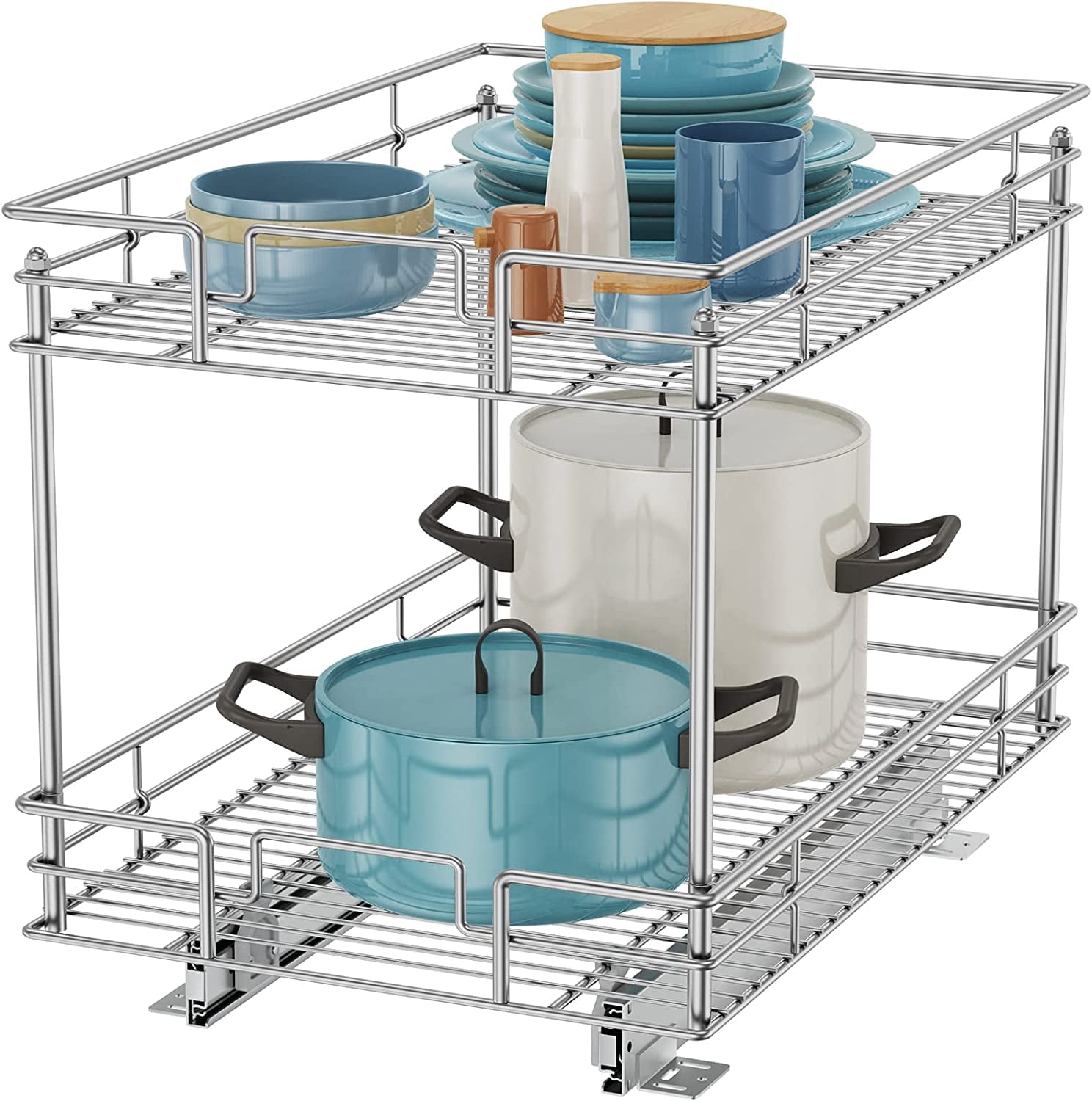 Pull Out Cabinet Organizer, Kitchen Cabinet Organizer and Storage 2 ...