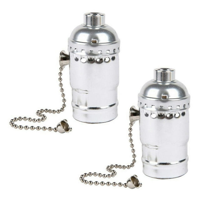 Pull Chain Light Bulb Lamp Socket Replacement Switch E27 E26 3 Way 250W ...